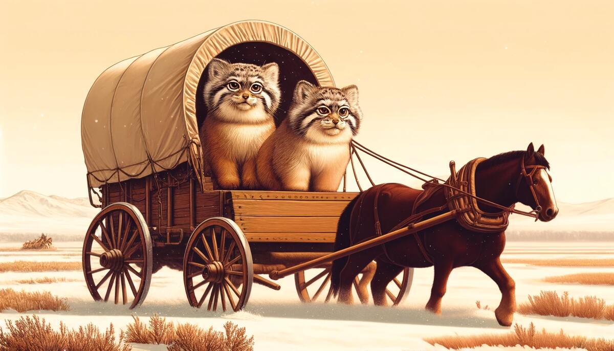 Pallas's cats in Safari North Wildlife Park, United States ...
